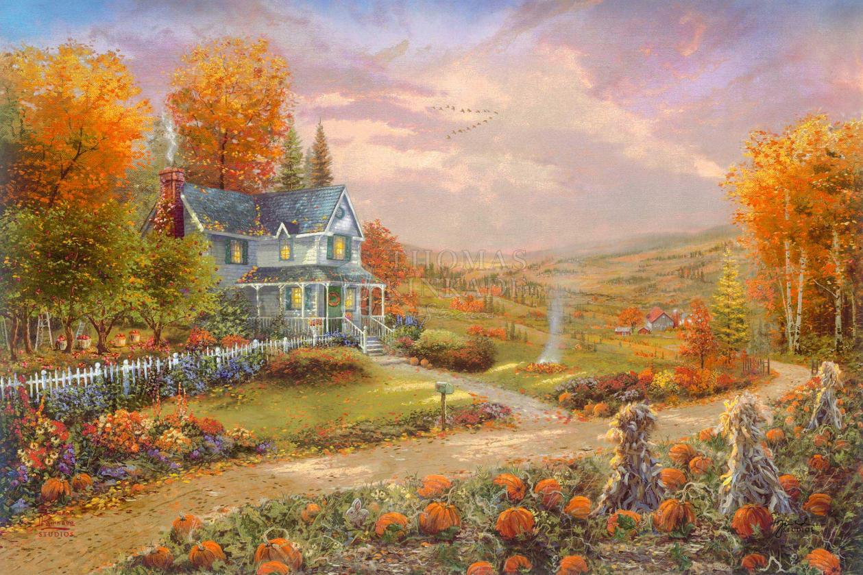 Thomas Kinkade Autumn Wallpaper