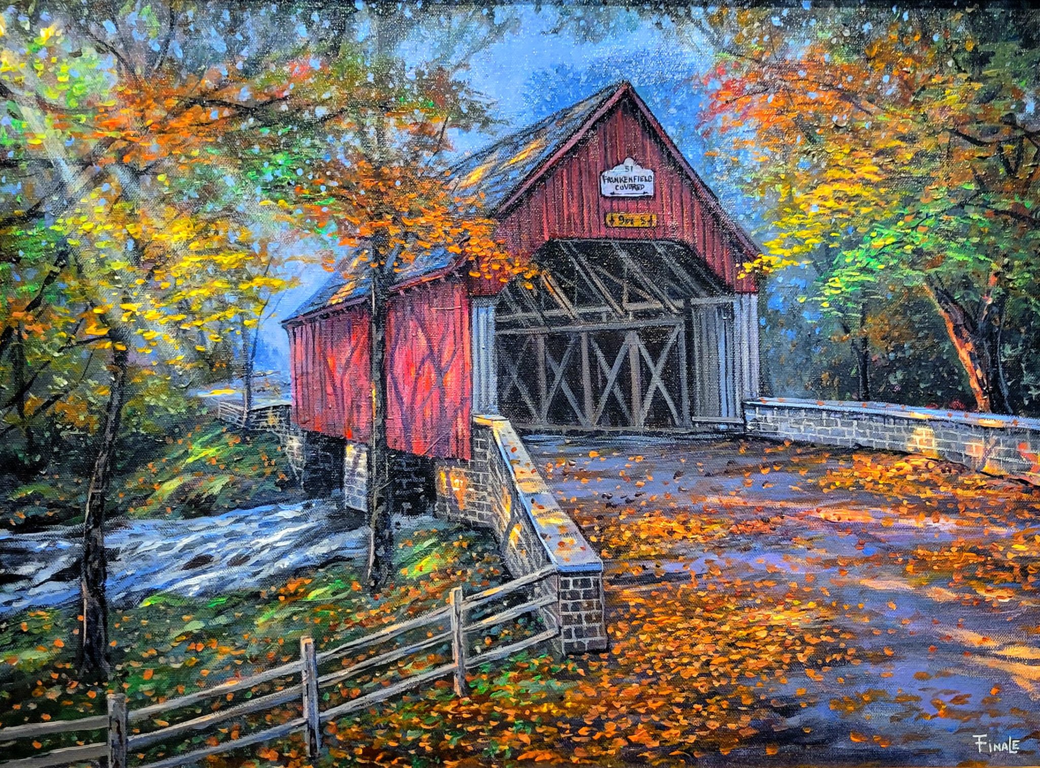 Frankenfield Covered Bridge - LightHouse Galleries